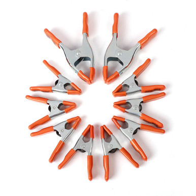 Pony Heavy Duty Metal Spring Clamps Set 2-inch, 1-inch Jaw Open, with ...