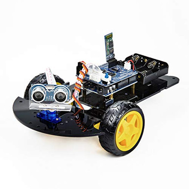 UCTRONICS Bluetooth Robot Car Kit for Arduino with UNO R3, HC-SR04 Ultrasonic Sensor, HC-05 ...