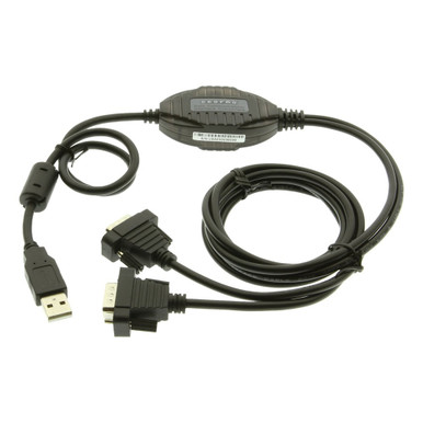 GearMo 2 Port Professional USB to Serial Adapter with TX/RX LED and COM ...