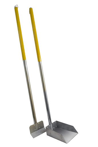 Flexrake Standard Poop Pet Scoop/Spade with 3-Feet Aluminum Handle ...
