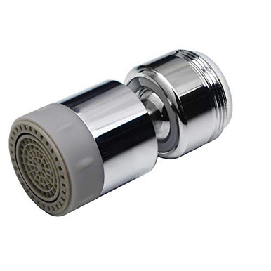 YOO.MEE Dual-function 2-Flow Kitchen Sink Aerator, 360-Degree Swivel ...