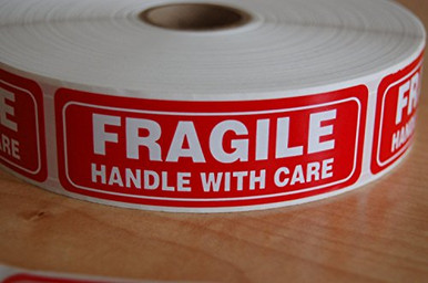 1000 FRAGILE(1x3) Sticker Handle With Care Fragile Label/Sticker ...