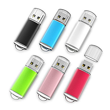 KEATHY 6 Pack 1GB USB Flash Drive USB 2.0 Thumb Drive Memory Stick Jump ...