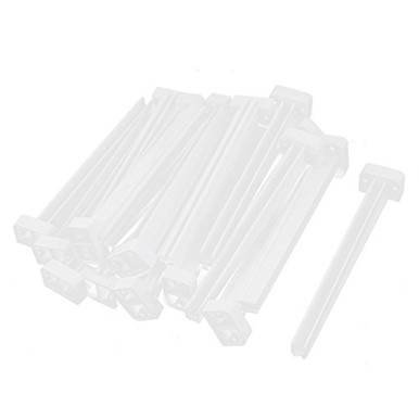 uxcell 20pcs Plastic Vertical Mounting PCB Board Guide Rail Supporting ...