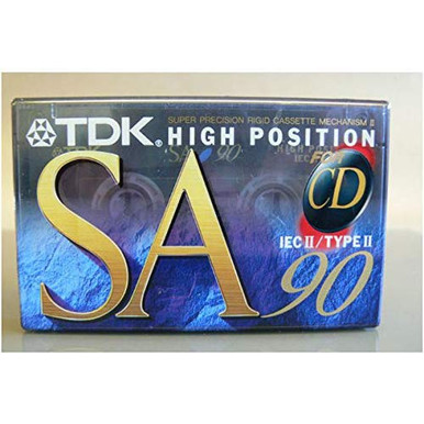 TDK SA 90 minute Super High Resolution Type II Audio Cassette Tape - Warehousesoverstock