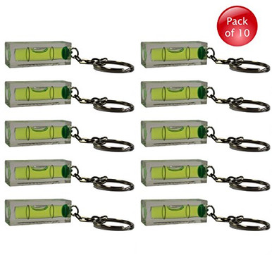 AdirPro Mini Acrylic keychains/key organizers with Block Level Vial (10 ...