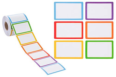 Name Stickers - 600-Count Colorful Name Tag Stickers, Identification ...