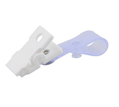24Pcs Plastic Badge Clips Badge Strap Clip with Clear PVC Straps for ID ...