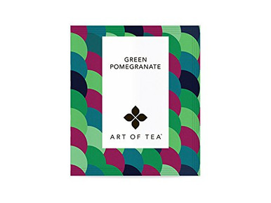 Art of Tea Organic Green Pomegranate Tea Bags Bulk 50 Ct. Eco Friendly ...