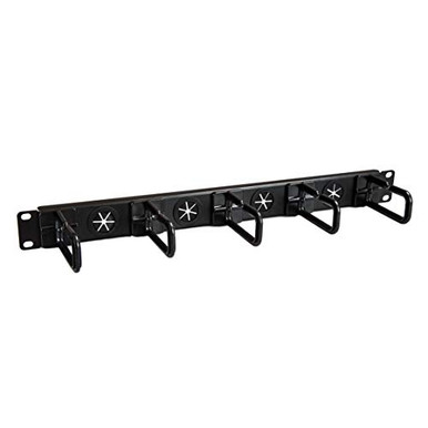Server Rack Cable Management - with Holes - 1U - D-Ring Hooks ...