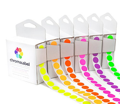 ChromaLabel Fluorescent Color-Code Dot Label Kit | 6 Assorted Colors ...