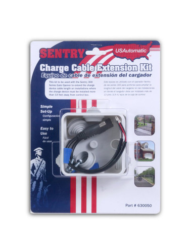 USAutomatic 0630050 Charge Cable Extension Kit for Sentry Gate Openers ...