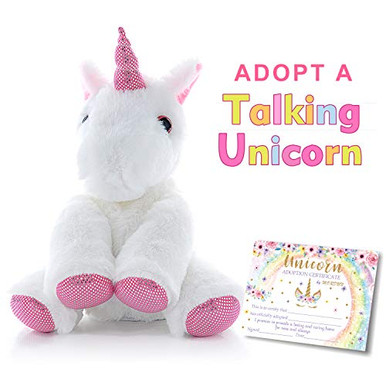 MORDUN Talking Unicorn Plush Stuffed Animal | Peluche de Unicornio ...