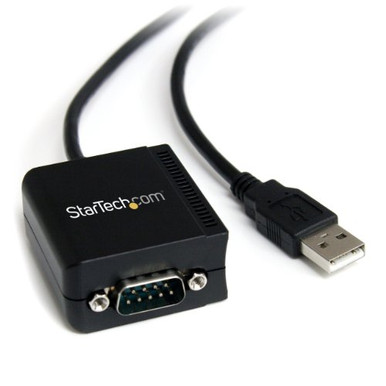 StarTech.com USB to Serial Adapter - 1 port - USB Powered - FTDI USB UART Chip - DB9 (9-pin ...
