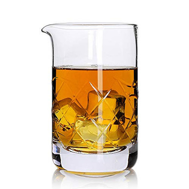 Mixing Glass,Crystal Cocktail Mixing Glass 20 OZ, Stir Glass, Premium ...
