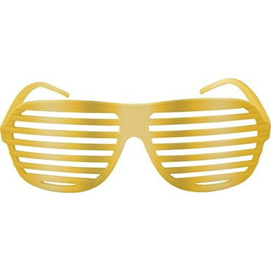Amscan Gold Electric Shutter Fun Shades | Party Favor - Warehousesoverstock