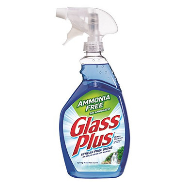 Glass Plus Glass Cleaner, 32 fl oz Bottle, Multi-Surface Glass Cleaner ...