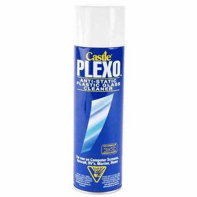 Castle Plexo Anti-Static Plastic Glass Cleaner, 20 oz - Warehousesoverstock