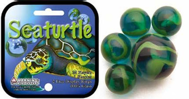 FS USA Glass Mega Marbles Sea Turtle Game Net Set (25 Piece ...