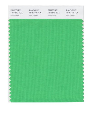 PANTONE Smart 15-6340X Color Swatch Card, Irish Green - Warehousesoverstock
