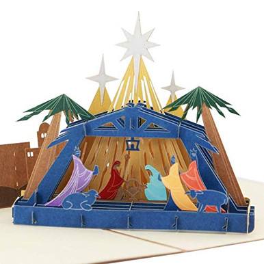 3D Christmas Card - Birth of Jesus - Pop up Cards, Religious, Greeting ...