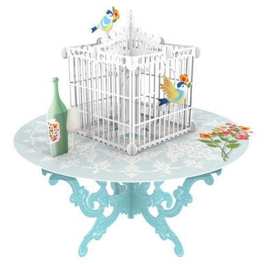 Paper D'Art 3D laser cut greeting card - THE BIRD CAGE ...