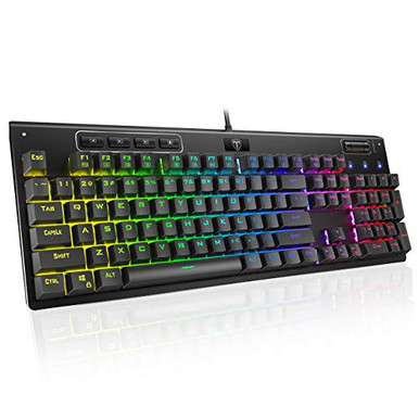 PICTEK Mechanical Keyboard, RGB Mechanical Gaming Keyboard with ...