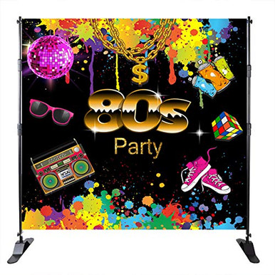 Mehofoto 80s Theme Backdrop Hip Hop Colorful Splatter Disco Party ...