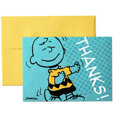 Peanuts Charlie Brown Thank You Cards, Hallmark (10 Cards with ...