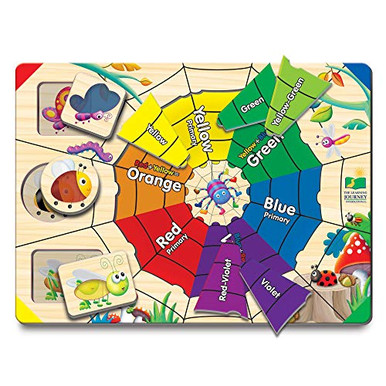 The Learning Journey Lift & Learn Color Web - 15Piece Puzzle Featuring ...