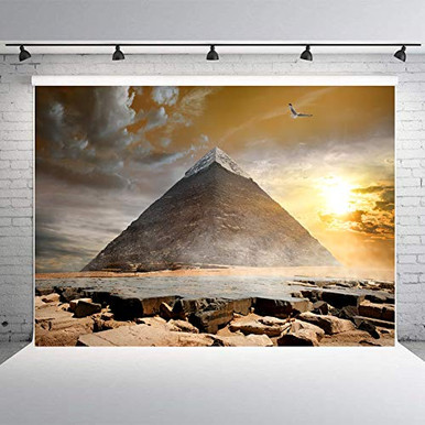 Egyptian Pyramids in Desert Photo Studio Backdrop 5x7FT Retro Style ...