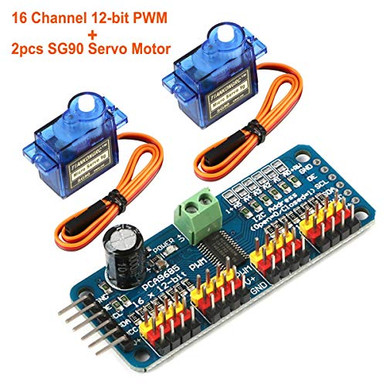Seamuing PCA9685 16 Channel 12-Bit PWM Servo Motor Driver IIC Module ...