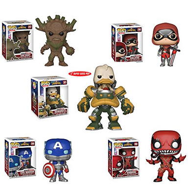 Funko Pop Games Marvel Contest of Champions King Groot, Guillotine ...