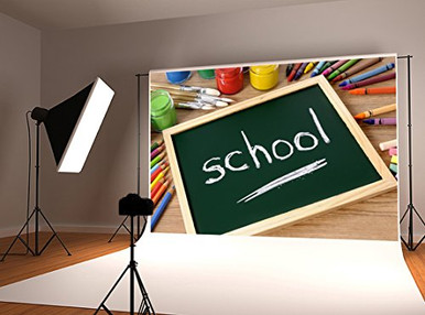 Kate 7x5ft Back to School Backdrop for Children Blackboard Color Pencil ...