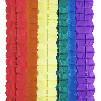 3D Four Leaf Flower Tissue Paper Hanging Streamers for All Party Events ...