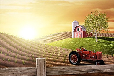 LFEEY 7x5ft Morning Busy Farm Photography Background Fresh Sunrise ...