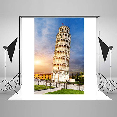 Architectural Landscape Backdrop For Italy Landmark 5X7ft Dusk Leaning ...