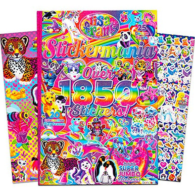 Lisa Frank Sticker Activity Book -- Sticker Mania with 1,850 Stickers ...