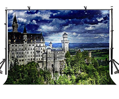 LYLYCTY 7x5ft German Castle Backdrop German Famous Neuschwanstein ...