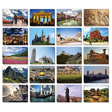 Best Paper Greetings Travel Postcards - 40-Pack Around The World ...