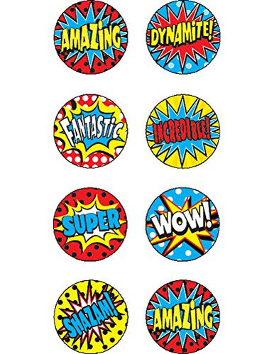 Teacher Created Resources Superhero Mini Stickers (5642 ...