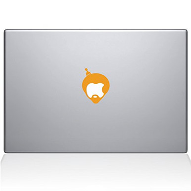 The Decal Guru 2054-MAC-11A-SY Afro Apple Logo Decal Vinyl Sticker ...