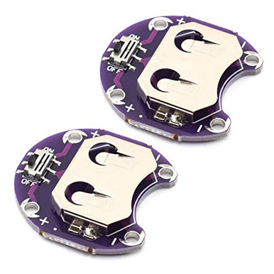 SDTC Tech 2 PCS Coin Cell Battery Holder Module with ON/Off Switch ...