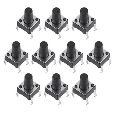 uxcell 6x6x9.5mm Panel Mini/Micro/Small PCB Momentary Tactile Tact Push ...
