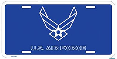 US Air Force Blue with White Logo Aluminum Auto License Plate MP8986 ...