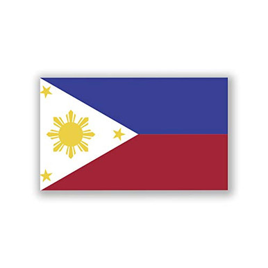 Philippine Flag Vinyl Decal Sticker Pinoy Pilipinas Filippino Filipina ...
