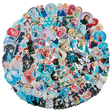 JJLIN 100Pcs Frozen Stickers Waterproof Vinyl Stickers for Water Bottle ...