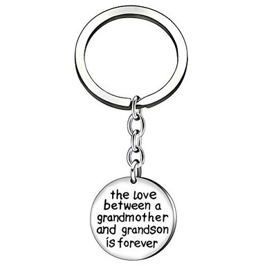 Grandson Key Chain Men Boy Christmas Gifts The Love Between a ...