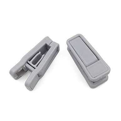 Plastic Slim-line Finger Clip Clothes Hanger Clips (20, Grey ...