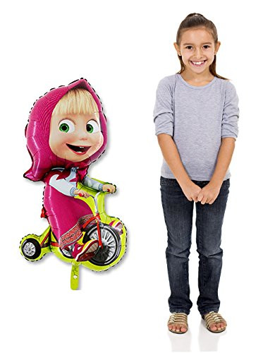 Balloon with Masha on a Bicycle 39 inch from the Popular Cartoon Masha ...